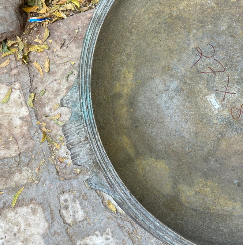 Decorative Floating Flowers Utensil Urli, Indian Bronze Art, Urli Decor ...