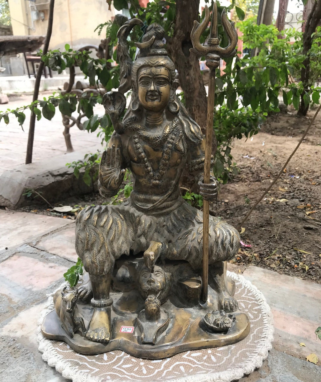 Hindu Idol, Old Lord Shiva Bronze Statue, Temple Decor, God of Power ...