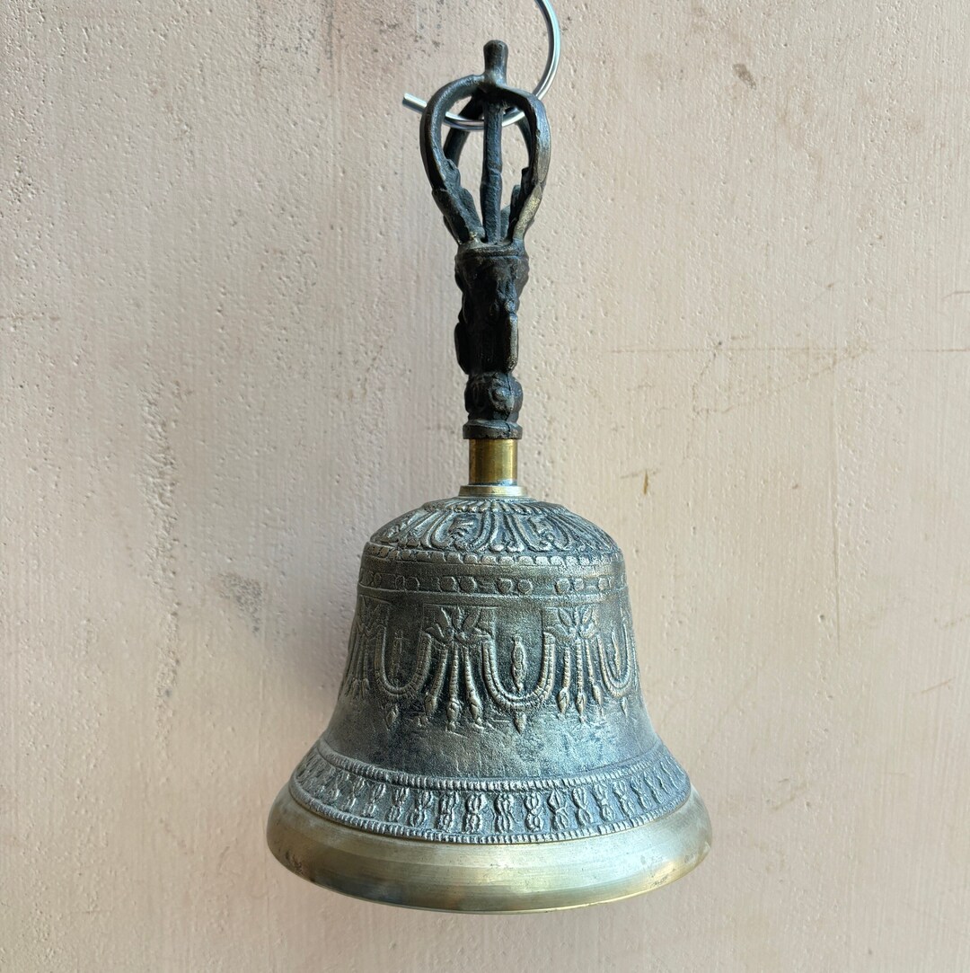 Hanging Brass Bell for Home Temple or Puja Mandir, Temple Hanging Bell ...