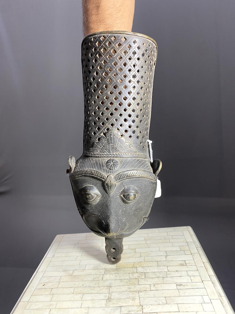 Handmade Brass Tiger Hand Armour, Antique Bronze Jali Indian Hand Patta ...