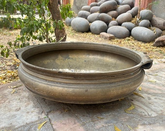 Kerala Uruli, Large Bronze Round Urli Bowl, Indian Bronze Art, Urli ...