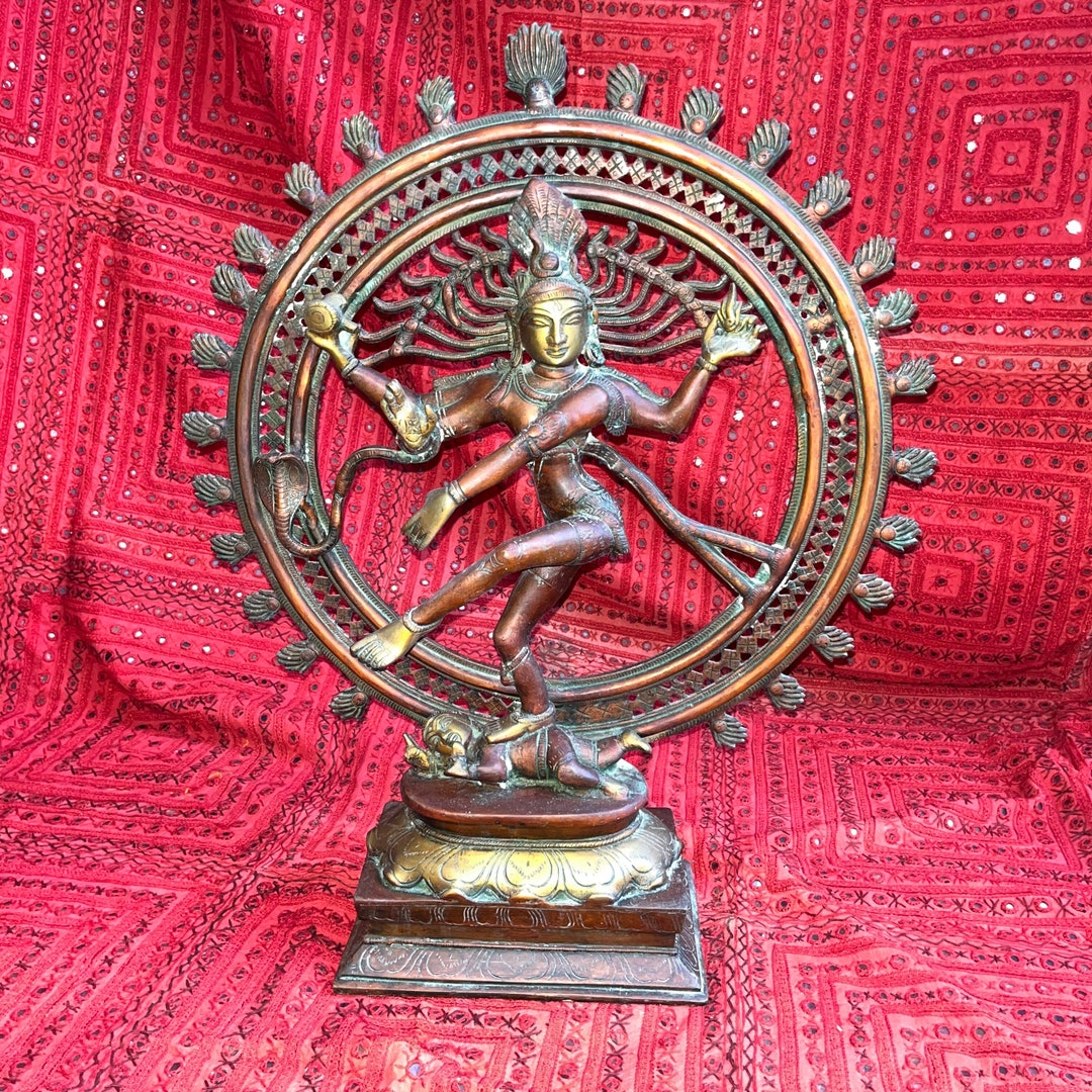 Brass Nataraja Dance Idol Statue, Dancing Shiva Natraja, Hand Moulded ...