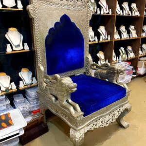 Royal Look Traditional German Silver Chair, Sofa Chair, Luxury Throne ...