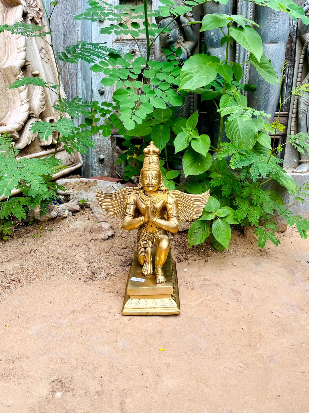Brass Shri Garuda Dev Idol, Vehicle of Lord Vishnu, Handcrafted Hindu ...