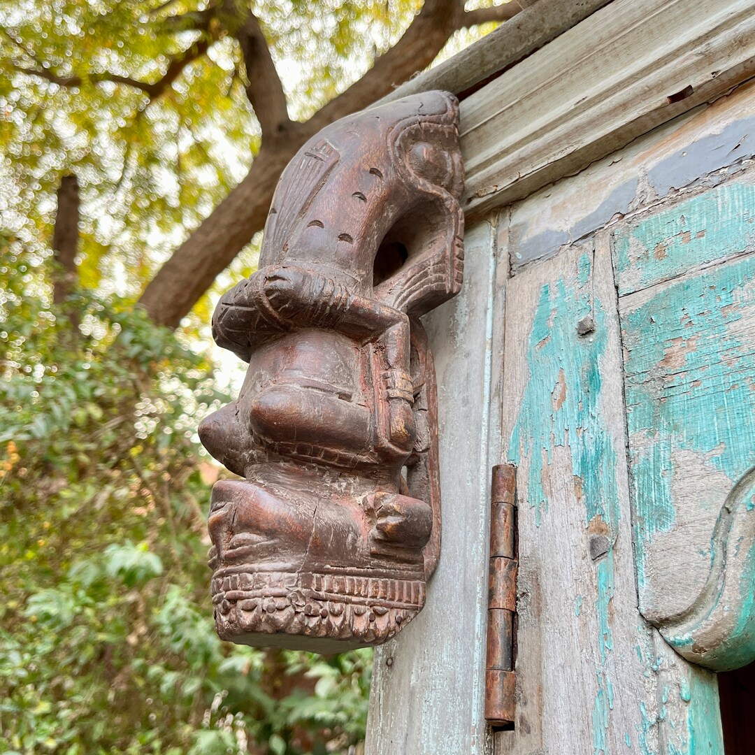 Wooden Lady Wall Mount, Wall Panel, Carved Woman Statue, Distressed ...