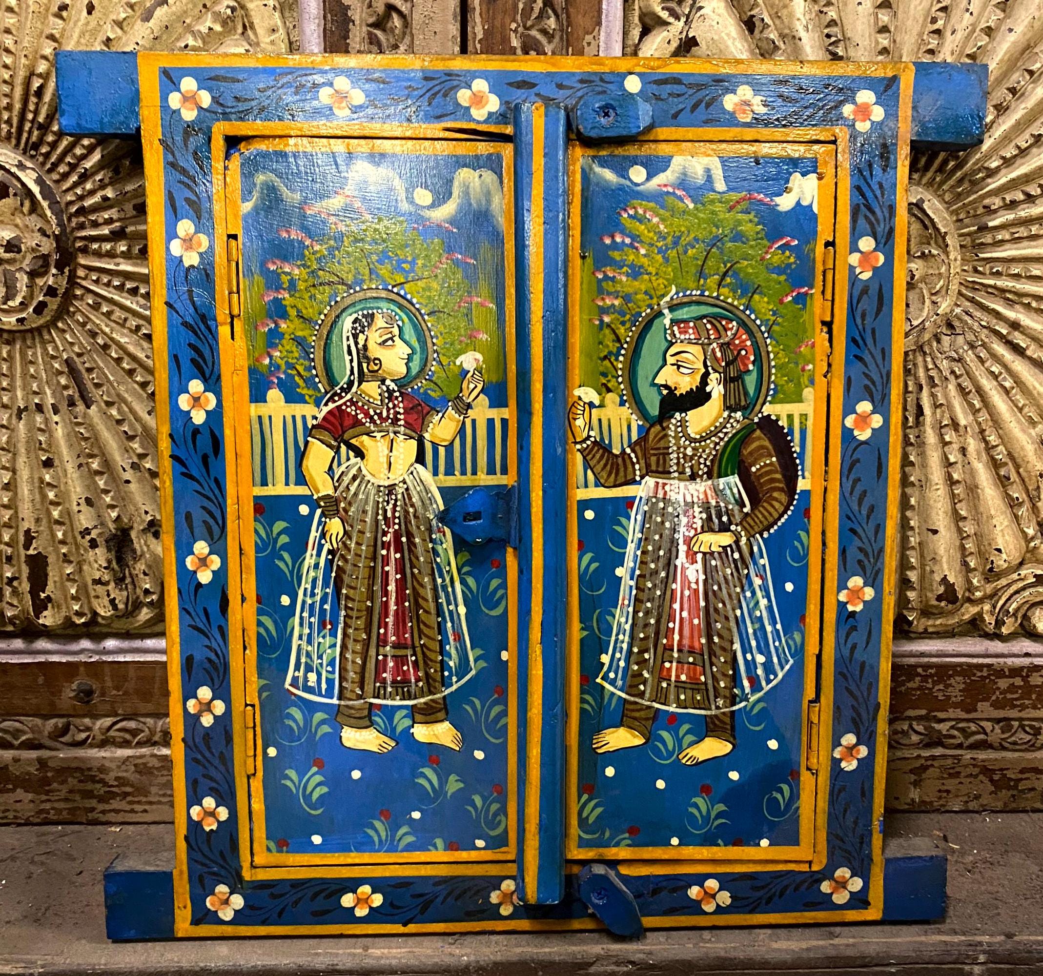 Vintage Wooden Window Panel, Mughal Era Panel, Old Caved Panel, Wall ...