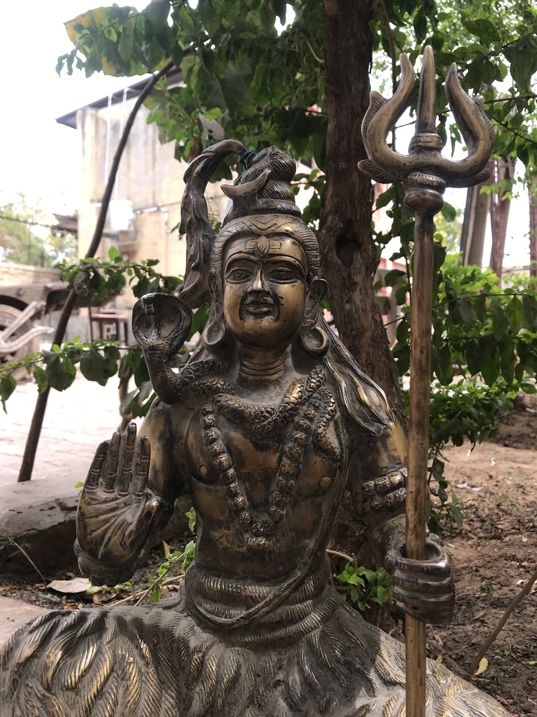 Hindu Idol, Old Lord Shiva Bronze Statue, Temple Decor, God of Power ...