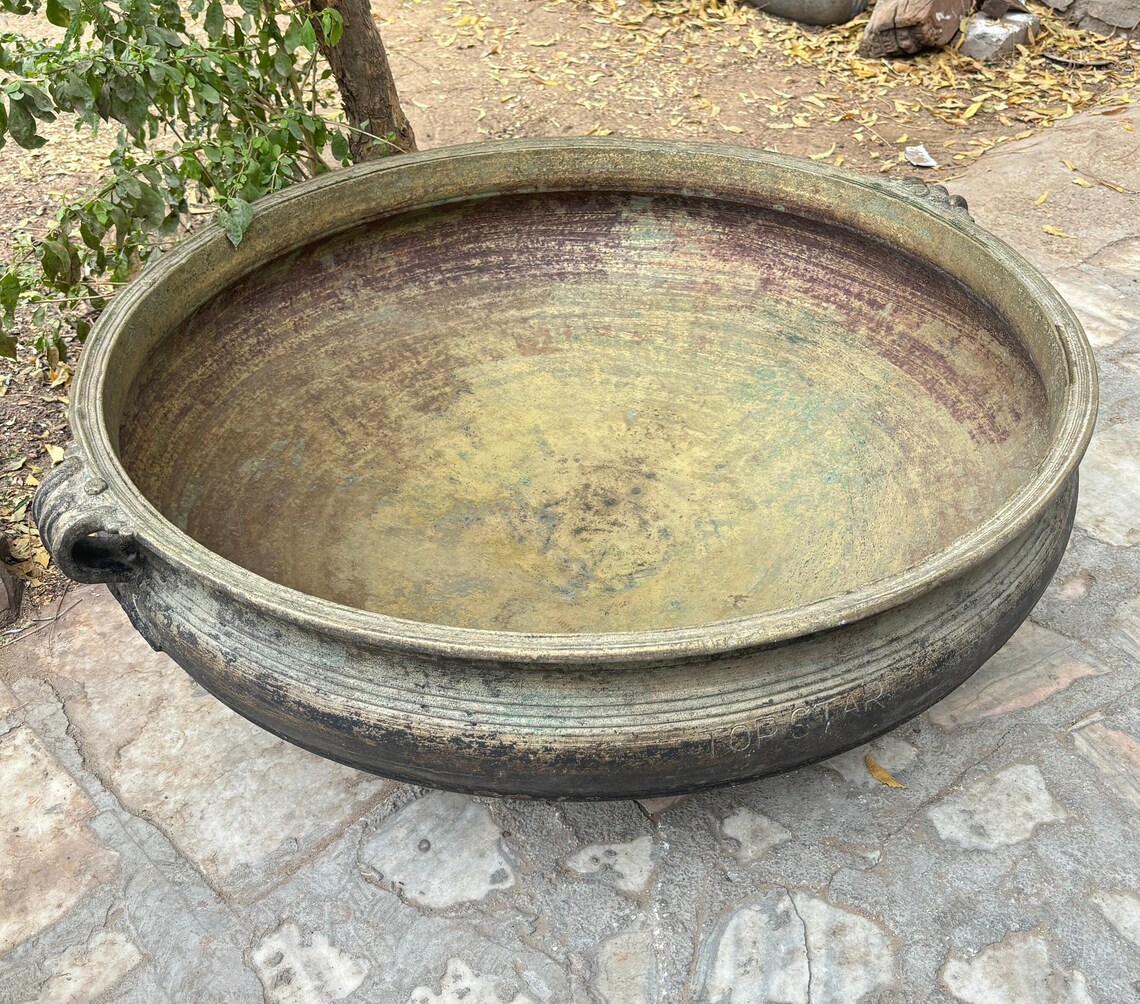 Ethnic Indian Decor, Bronze Round Urli Bowl, Indian Bronze Art, Urli ...