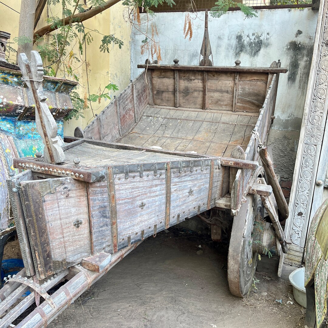 Old Wooden Bull Cart, Museums Art, Collectible Art, Traditional Bullock ...