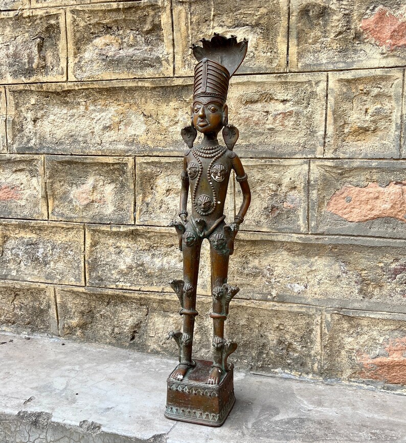 Rudra Shiva Old Bronze Statue, Dhokra Art, Ebony Figure, Tribal Art ...
