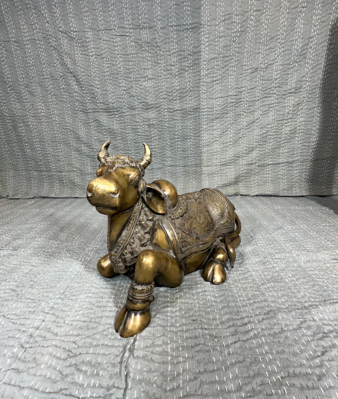 Brass Art Decor, Good Luck Statue, Nandi Sculpture, Bull God, Decor ...