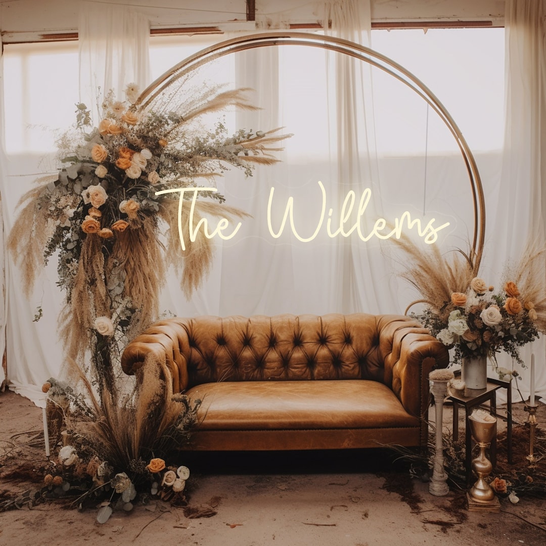 Custom Neon Sign Battery Operated Neon Wedding Neon Sign - Etsy