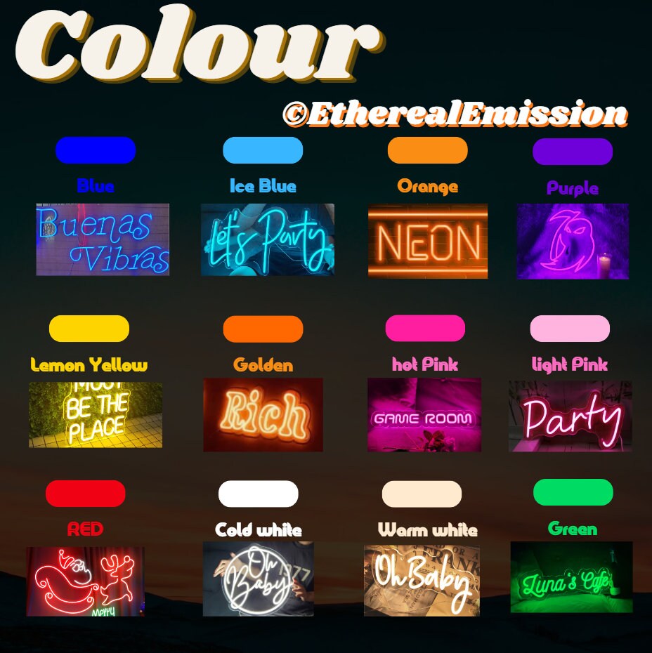 Custom Neon Sign Battery Operated Neon Wedding Neon Sign - Etsy