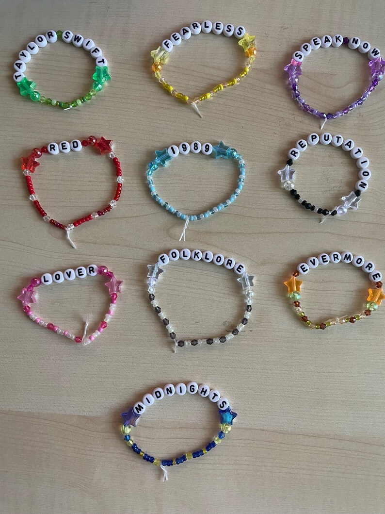 Taylor Swift Friendship Bracelets the Eras Tour handmade debut Fearless ...