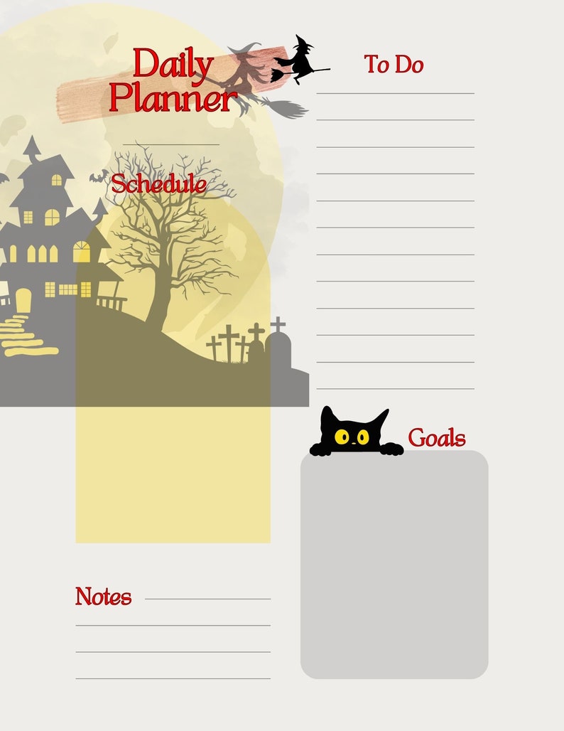 Printable Daily Planner Fillable Daily to Do List - Etsy