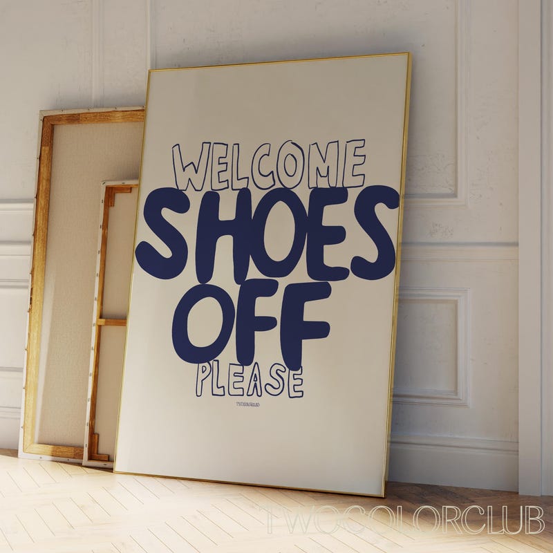 Shoes off Printable - Etsy