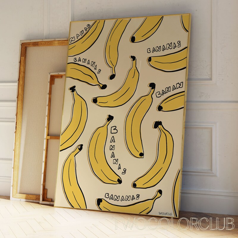 Banana Print - Etsy