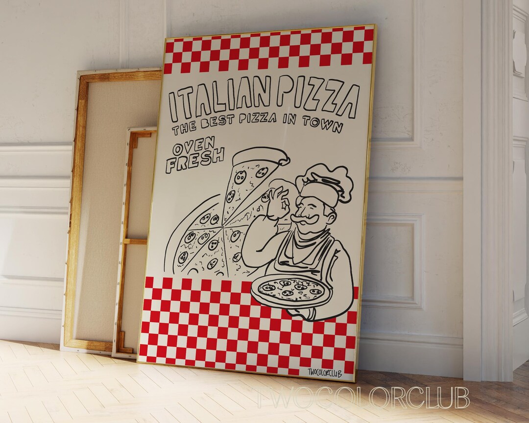 Pizza Art Digital Download, Italian Pizza Printable, Best Pizza Lover ...