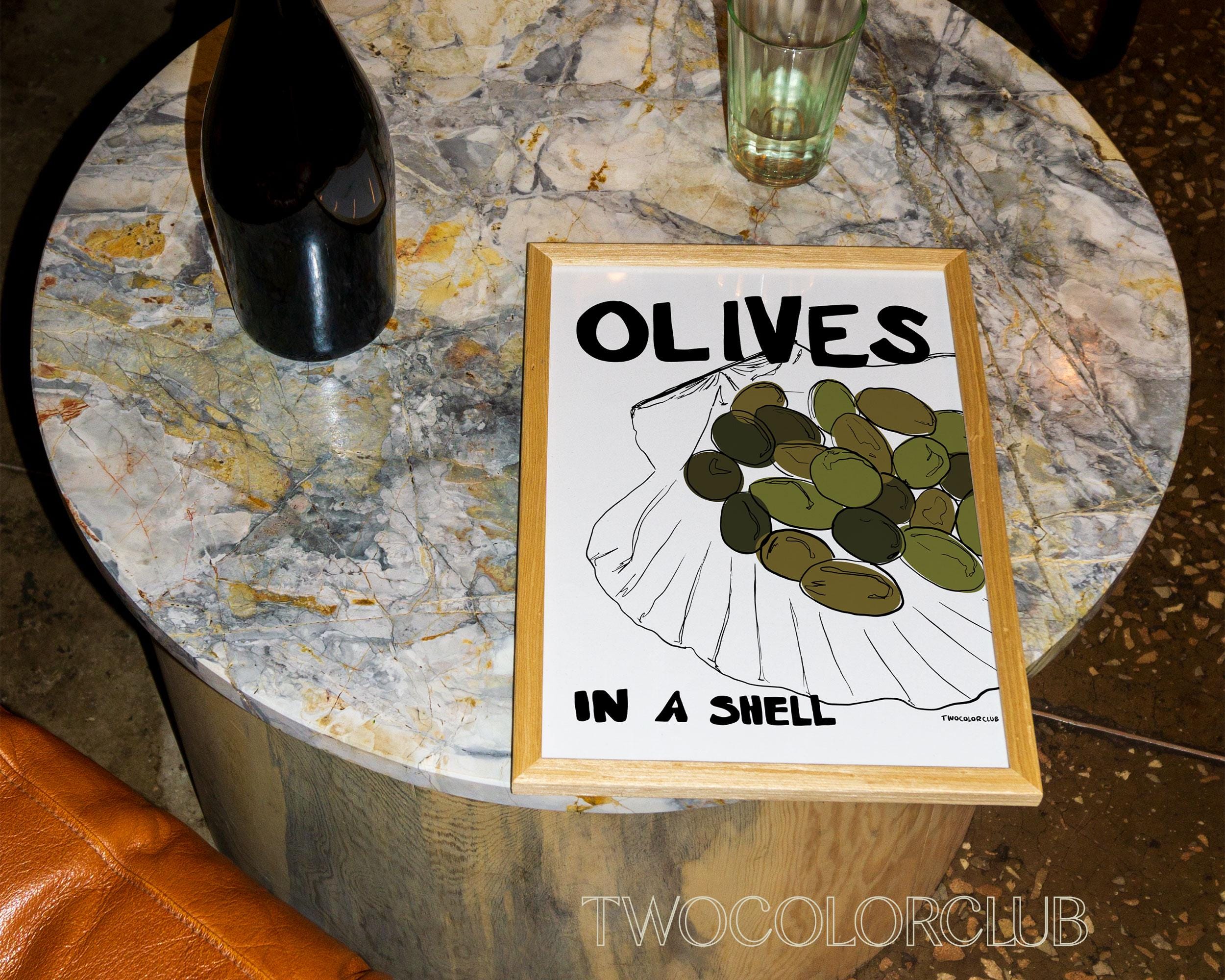 Olives Shell Print Download Modern Olives Print Cool Kitchen Art ...