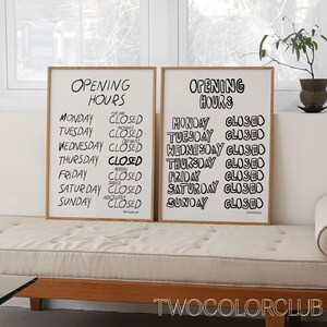 Funny Opening Hours Print, Always Closed Sign (digital Download) - Etsy