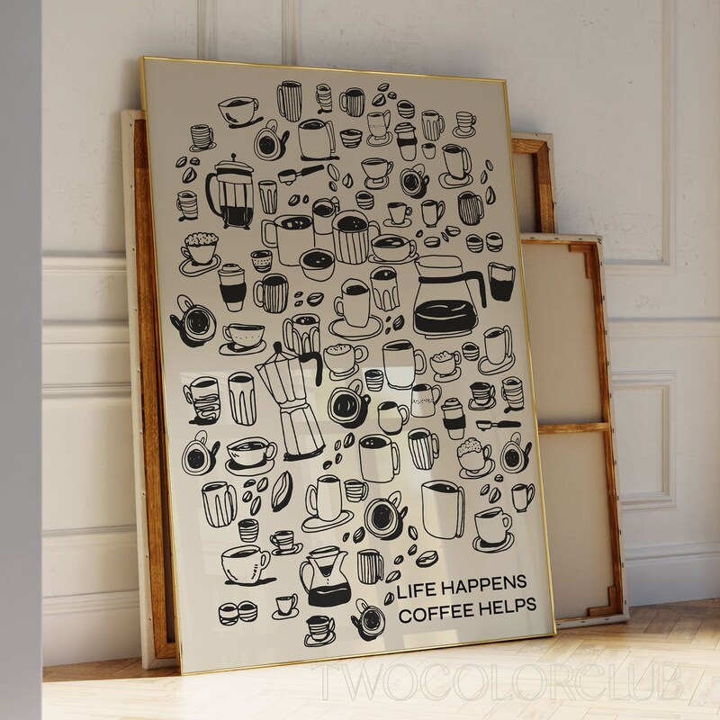Coffee Art Print - Etsy