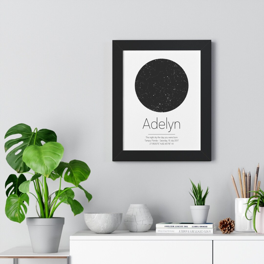 Mapa de estrellas personalizado mapa de estrellas por fecha - Etsy España