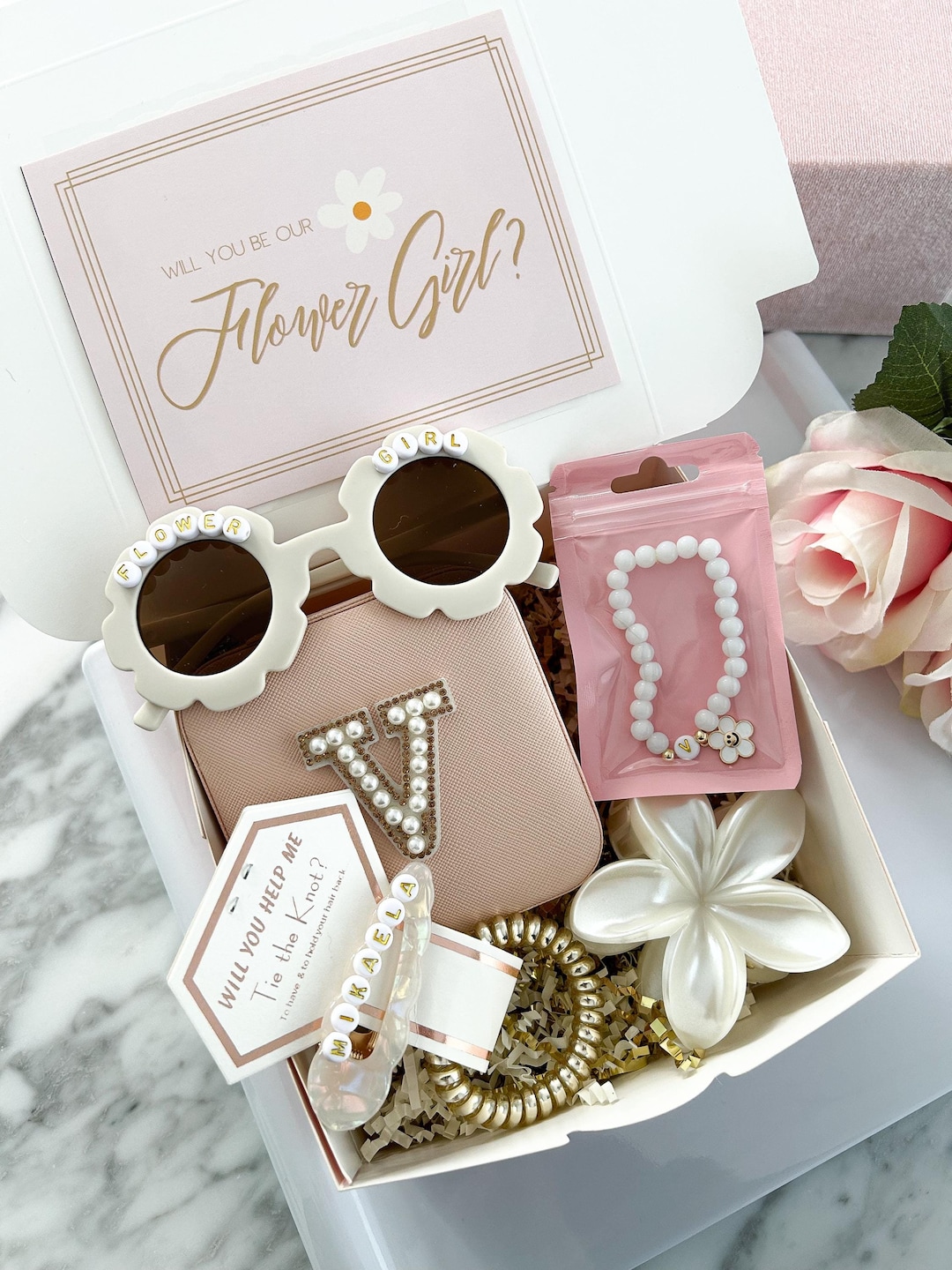 Will You Be Our Flower Girl Gift Set for Flower Girl Custom Proposal ...