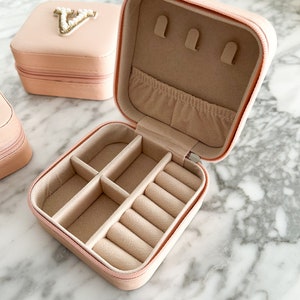 Personalized Jewelry Box Custom Letter Jewelry Box Bridesmaid Jewelry ...