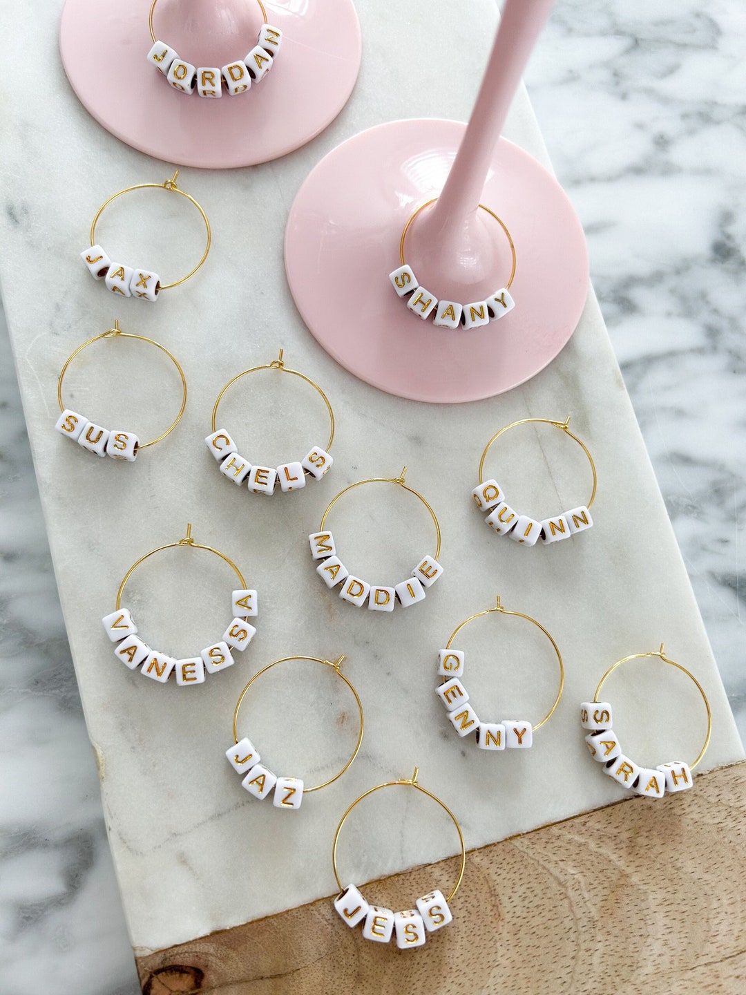 Wine Glass Charms Bachelorette Party Favor for Wedding Guest Gift ...