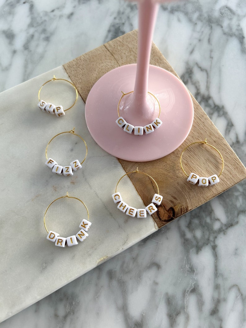 Wine Glass Marker for Drink Glasses Charm for Wine Stem Charm Champagne ...