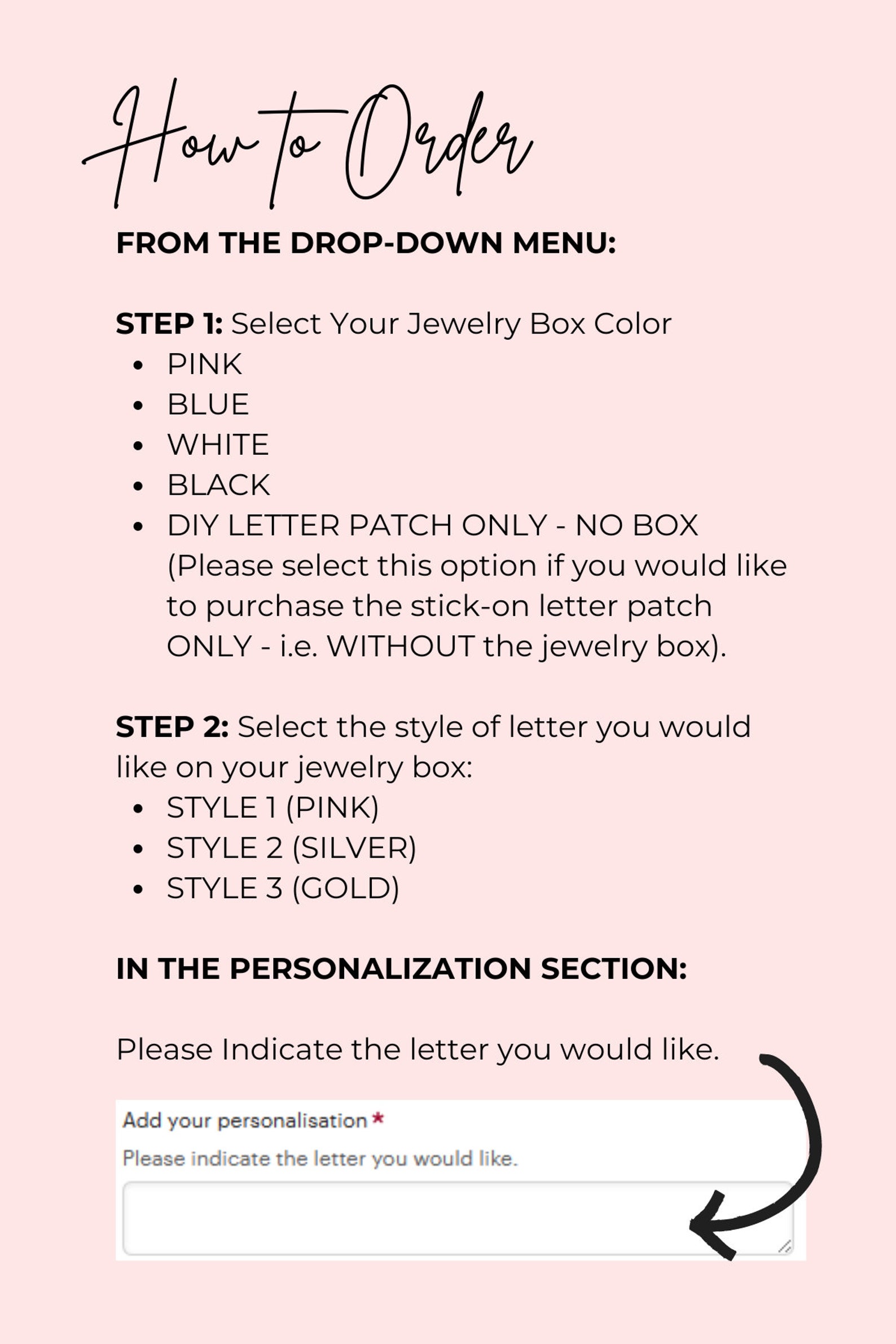 Personalized Jewelry Box Custom Letter Jewelry Box Bridesmaid Jewelry ...