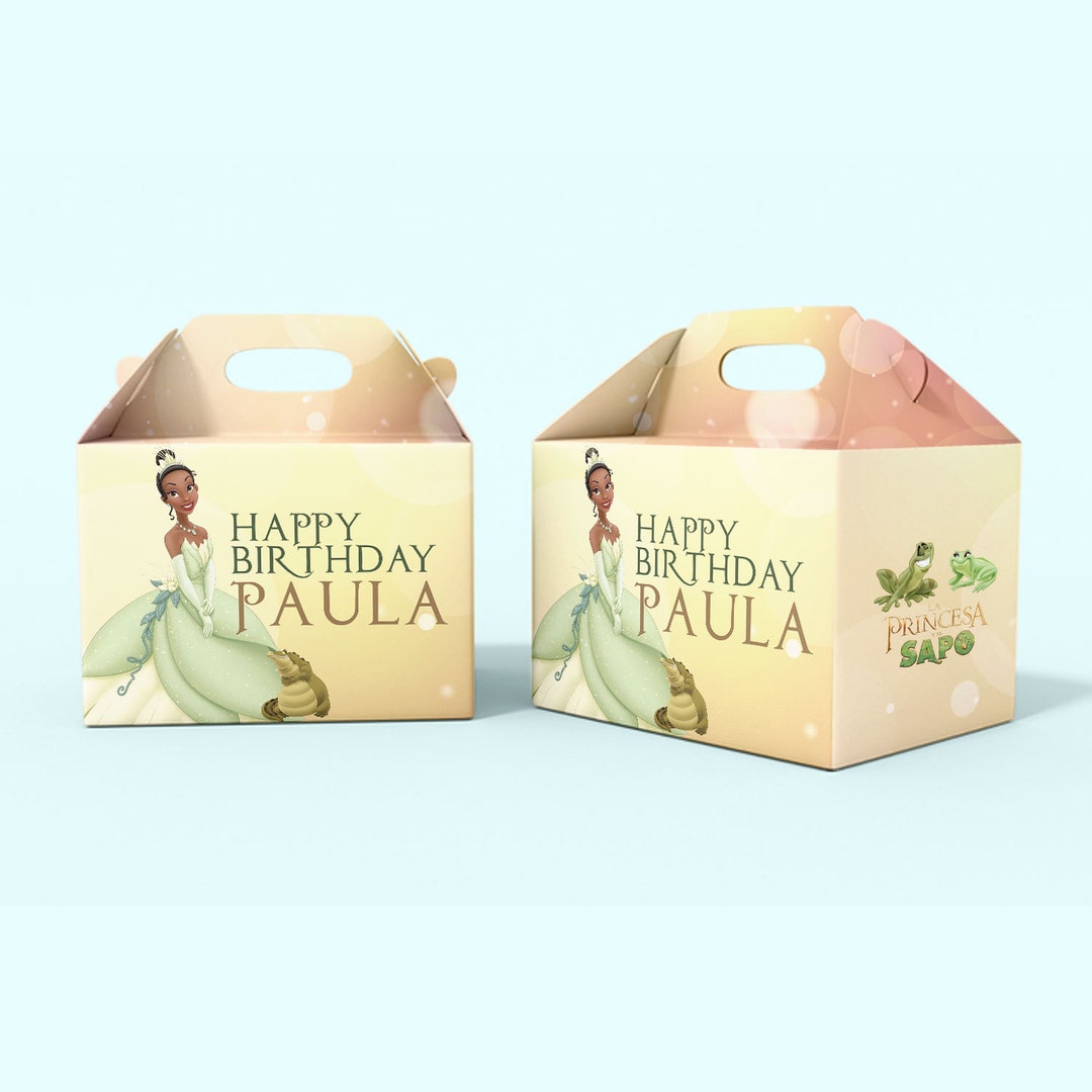 Tinana Birthday Gable Box | Luxury Favor Box | Your Own Text | X12 - Etsy