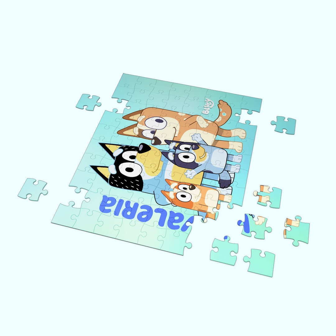 Bluey Luxury Puzzle | With Name - 30pcs | 7.5x9.5in - Etsy