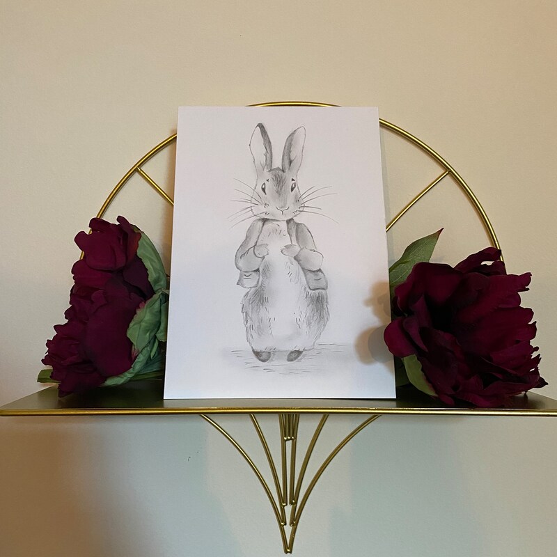 Peter Rabbit Drawing - Etsy
