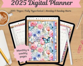 2025 Digital Planner, Goodnotes Planner, Noteshelf Planner, Digital ...
