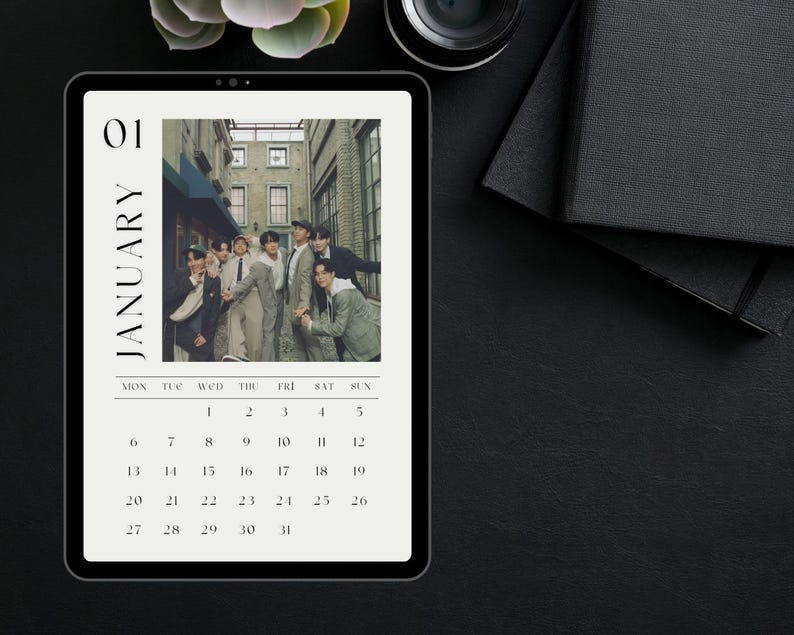 BTS Calendar | Bts 2025 Calendar | Bts Planner | Bts Calendar | Bts ...