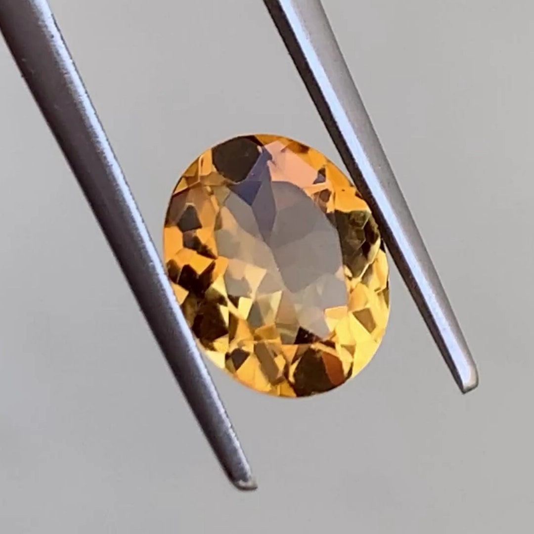 Natural Citrine Pair Heart Shape Size 9 MM Quality Loupe Clean for ...
