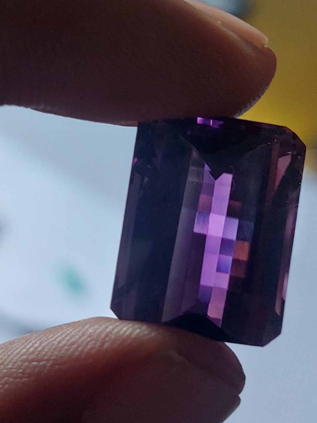 Natural Purple Amethyst Pixels Cut Gemstone Loose Amethyst - Etsy