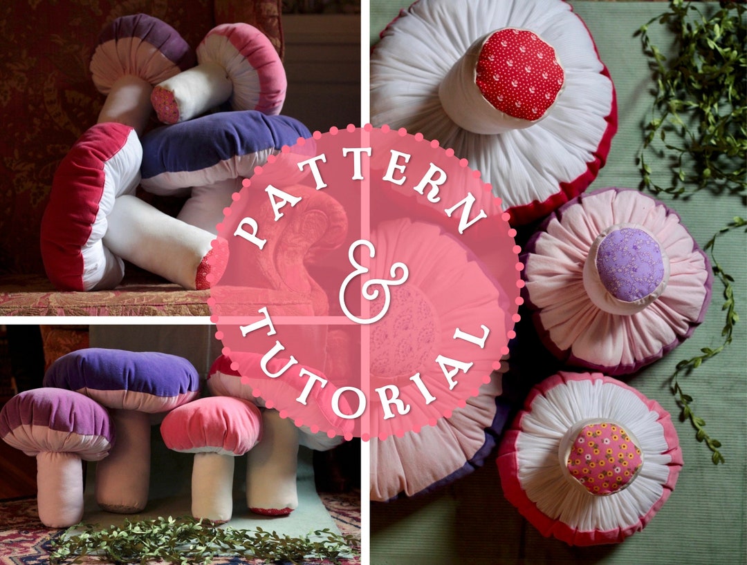DIY Mushroom Toadstool Sewing Pattern Tutorial Instructions - Etsy
