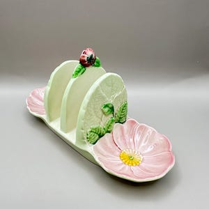 Carlton Ware Wild Rose Toast Rack. 1930s Vintage - Etsy
