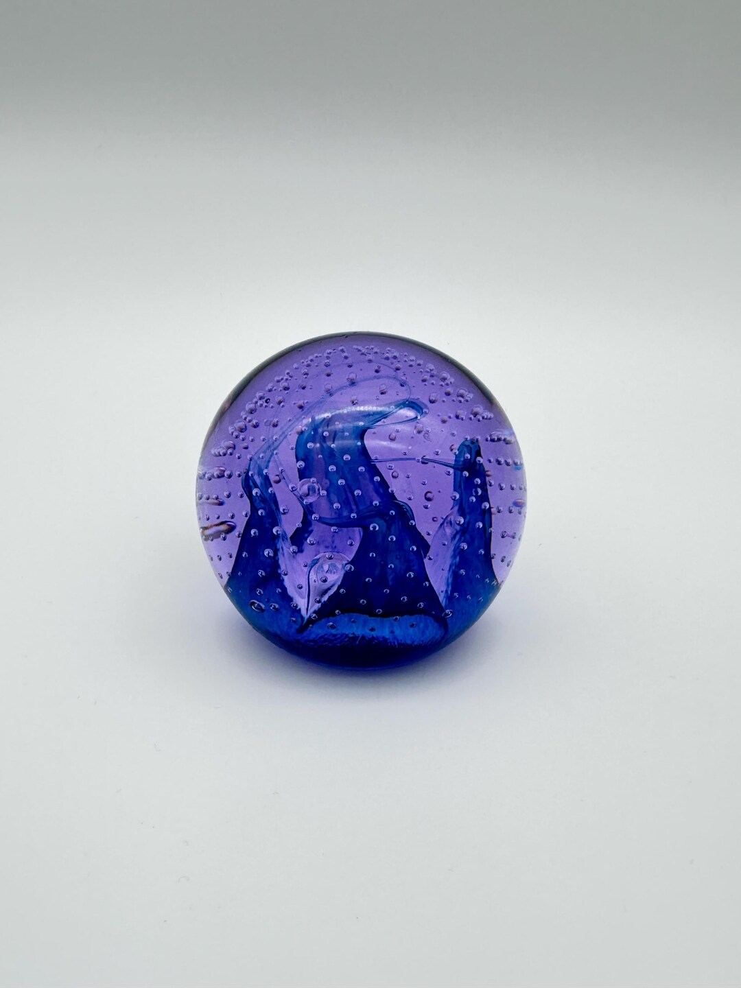 Vintage Large Caithness Cauldron Glass Paperweight - Etsy