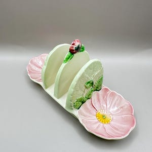 Carlton Ware Wild Rose Toast Rack. 1930s Vintage - Etsy