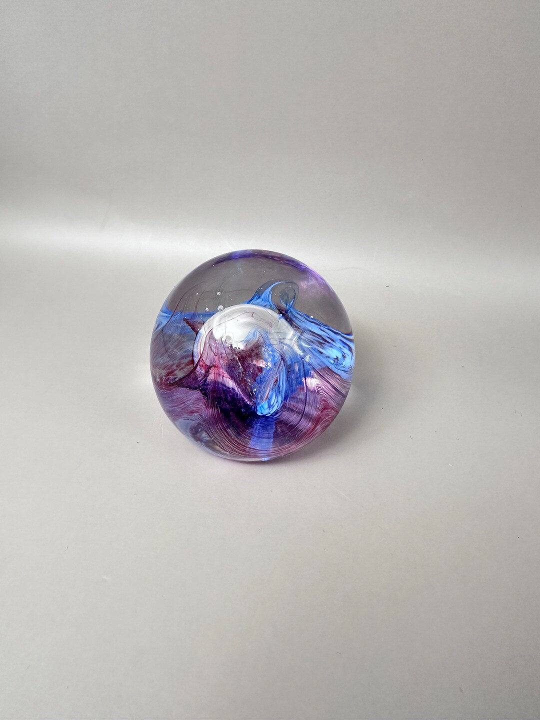 Vintage Caithness Moon Crystal Art Glass Paperweight - Etsy