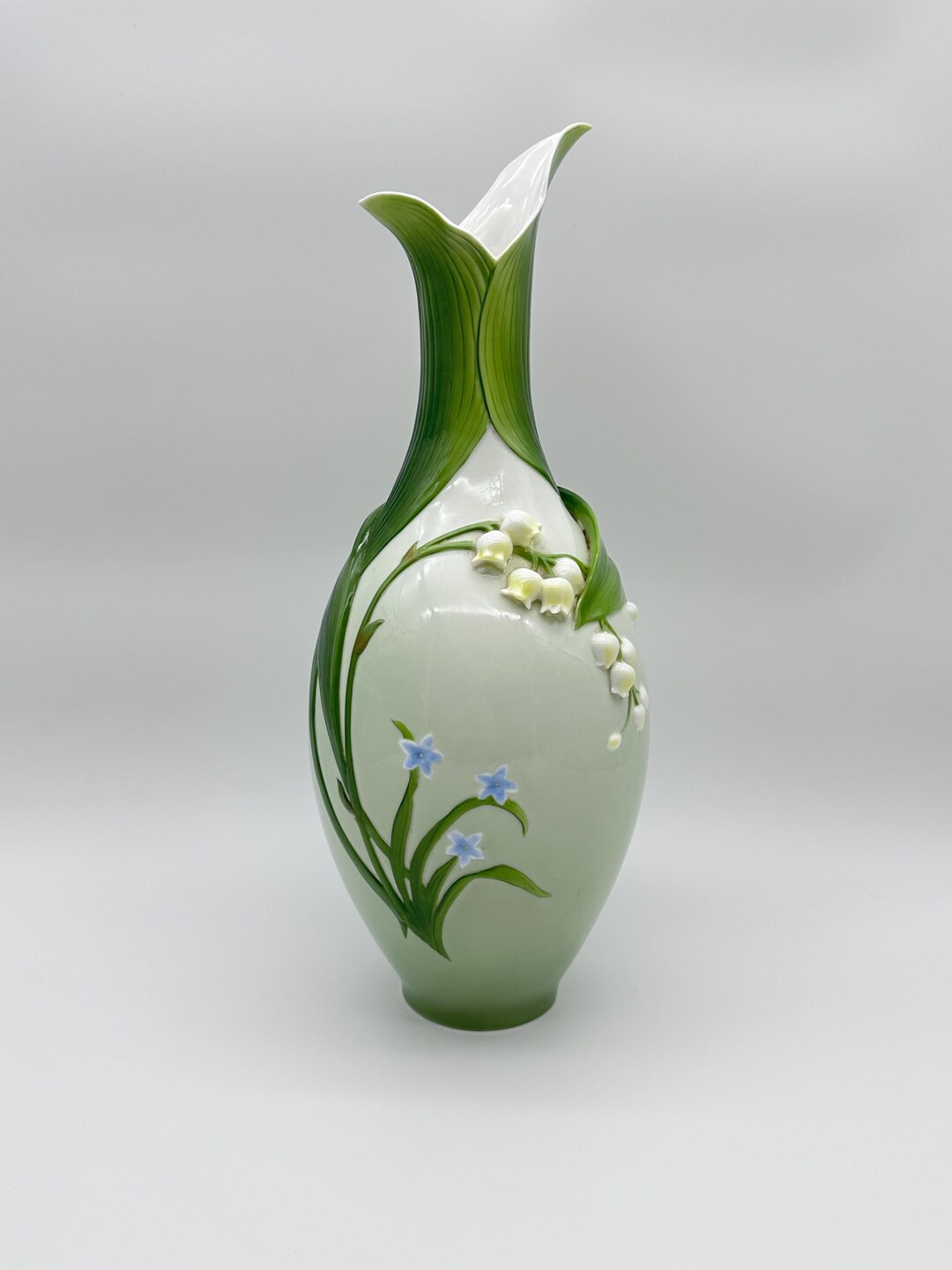 Vintage German Graff Lilly of the Valley Vase. 43cm Tall - Etsy