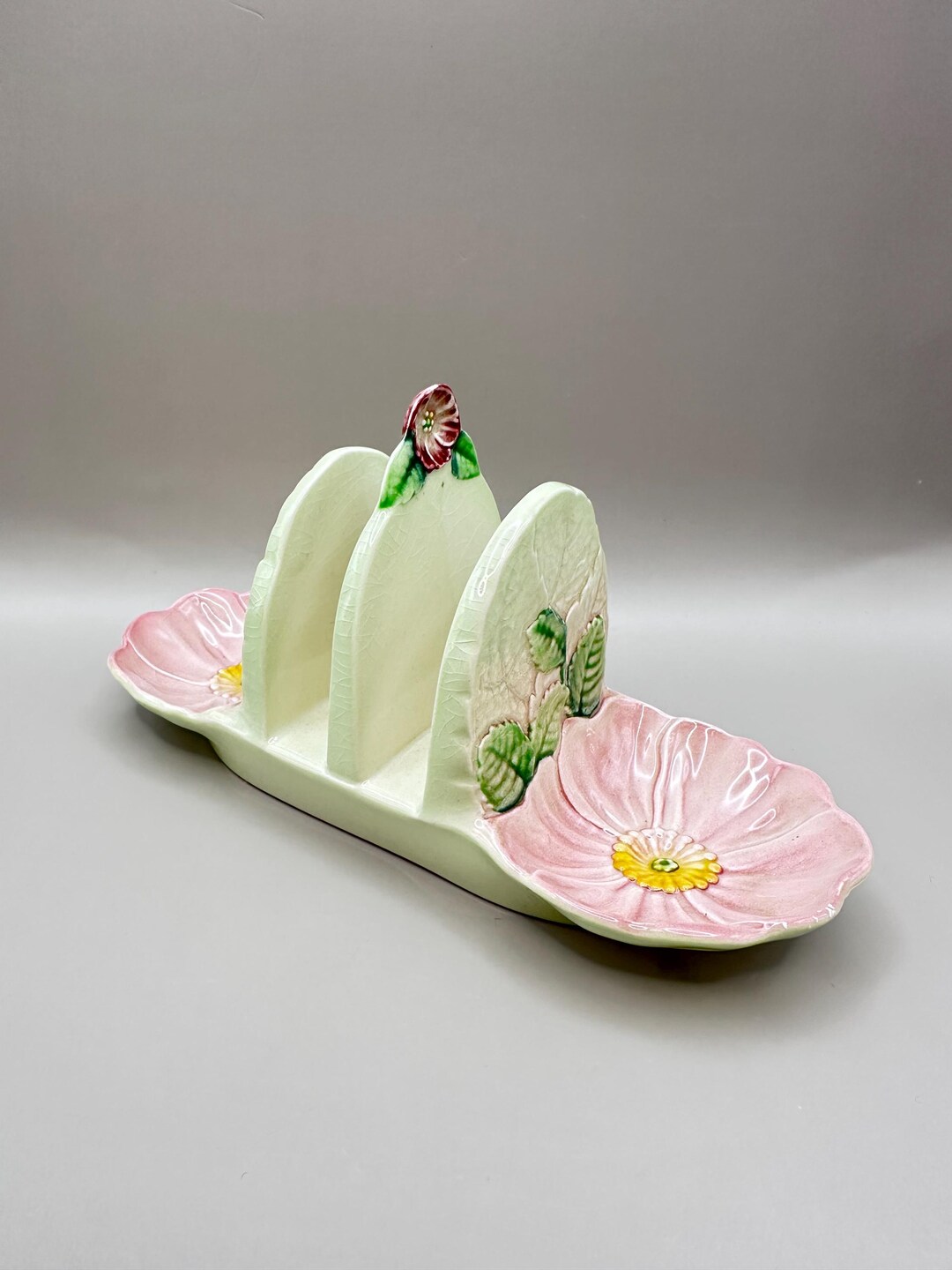 Carlton Ware Wild Rose Toast Rack. 1930s Vintage - Etsy