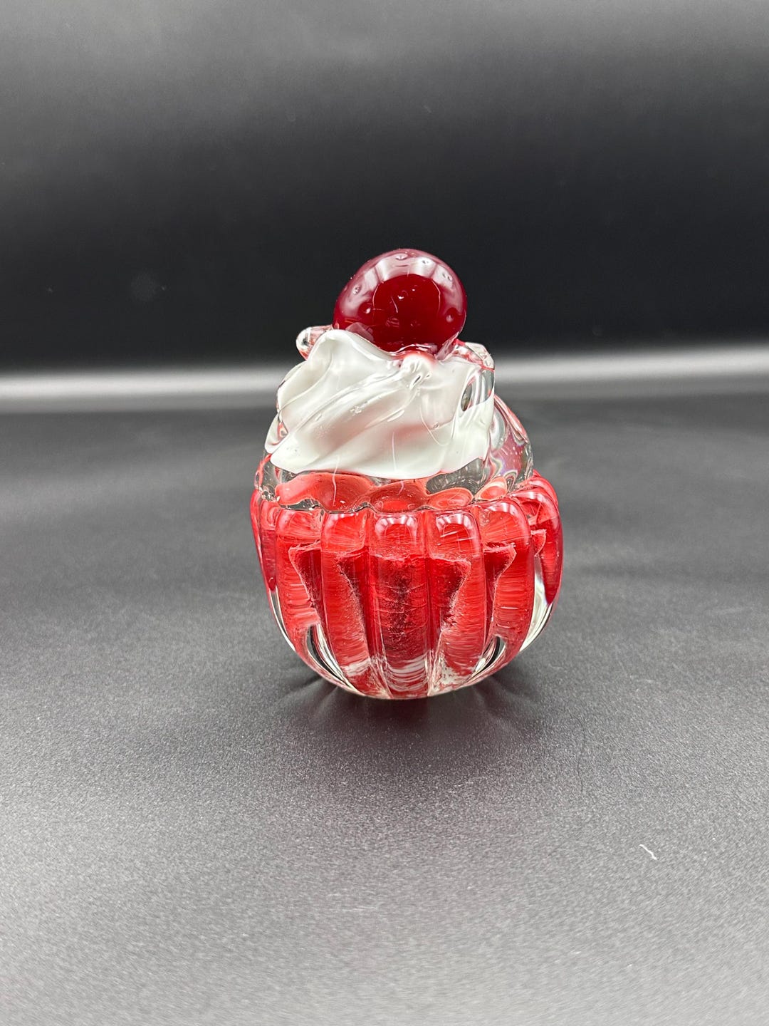 Vintage Art Glass Sundae Desert Design Paperweight, Hand Blown. Unique ...
