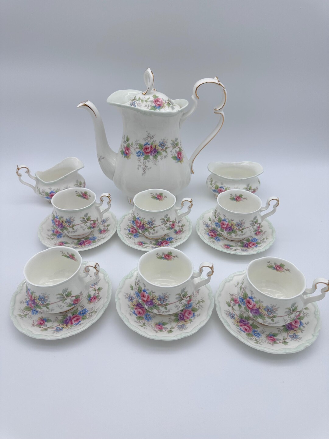 Vintage Royal Albert Colleen Coffee Set. Afternoon Tea Set With Coffee ...