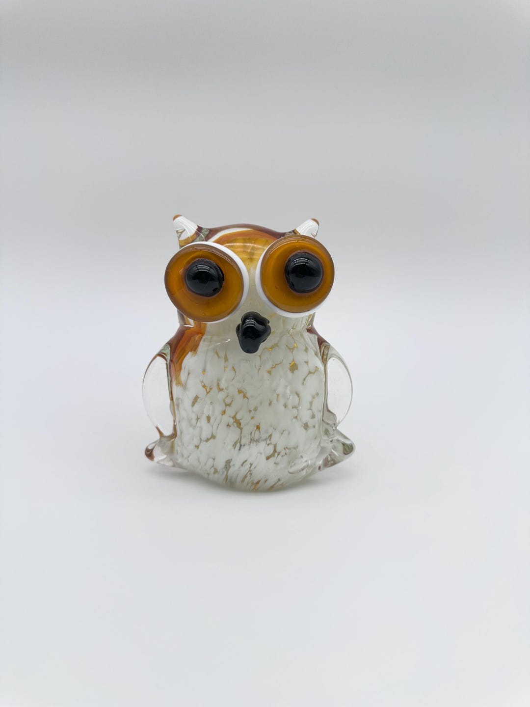Vintage Murano End of Day Glass Owl - Etsy