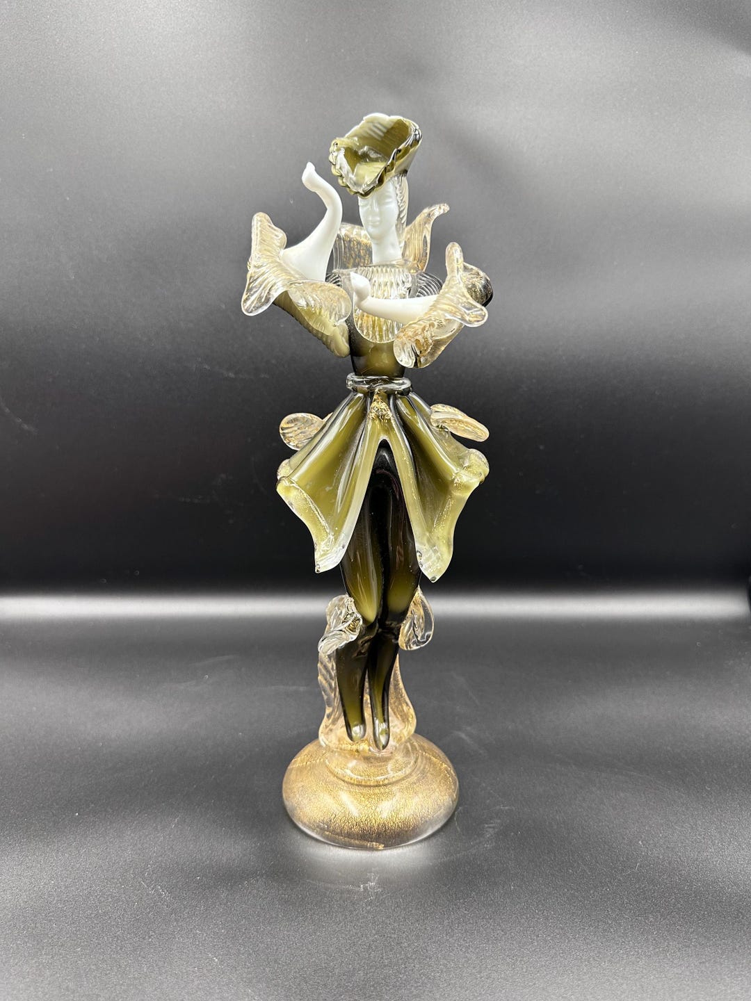 Vintage C1950s Murano Glass Dancing Lady Figure. Flamenco Dancer ...