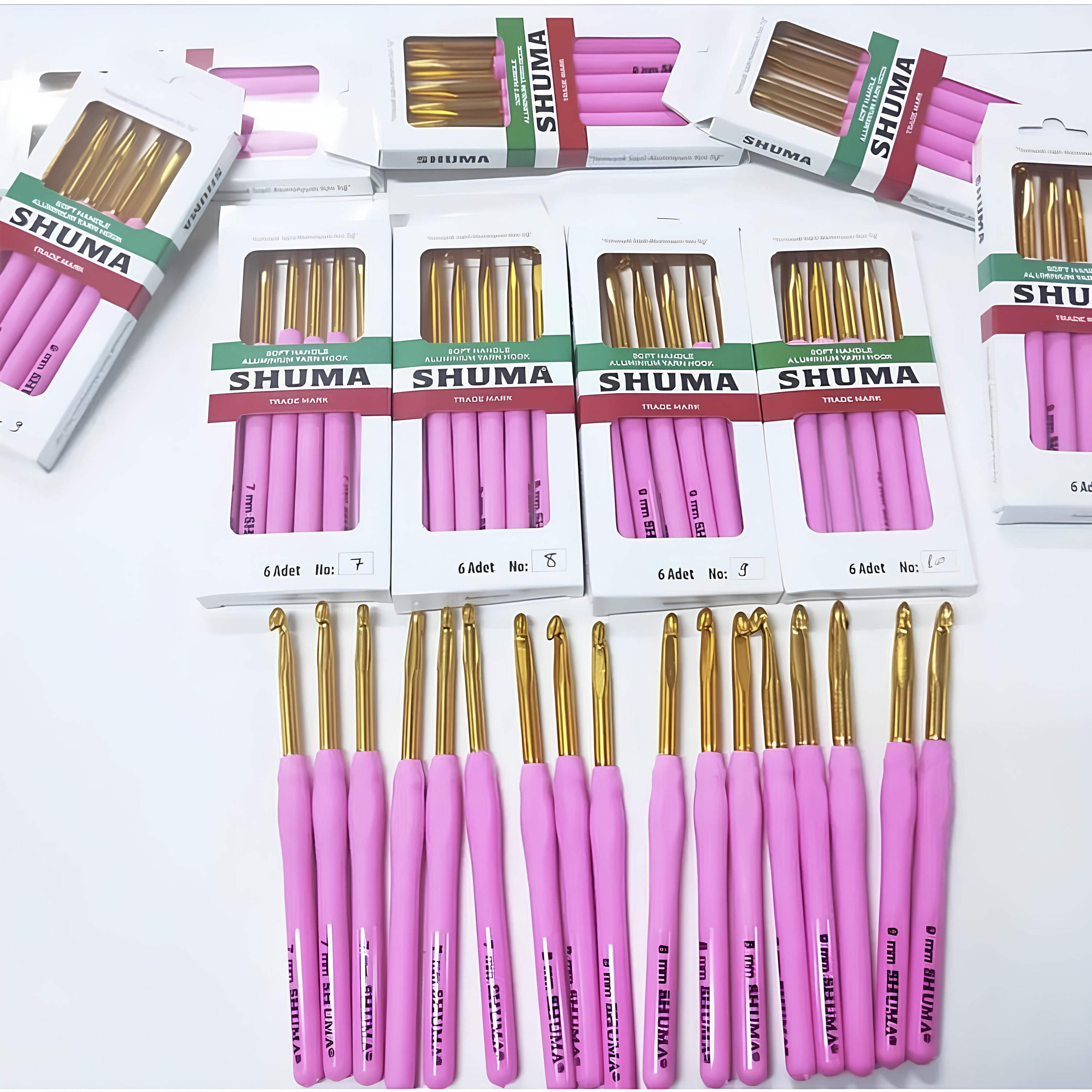 Set of 3 Crochet Hook Set for Amigurumi Hooks Shuma Pink Hook for ...